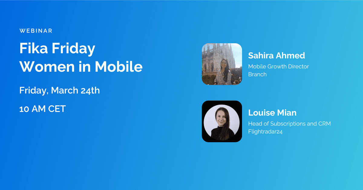 Fika Friday - Women in Mobile - Branch