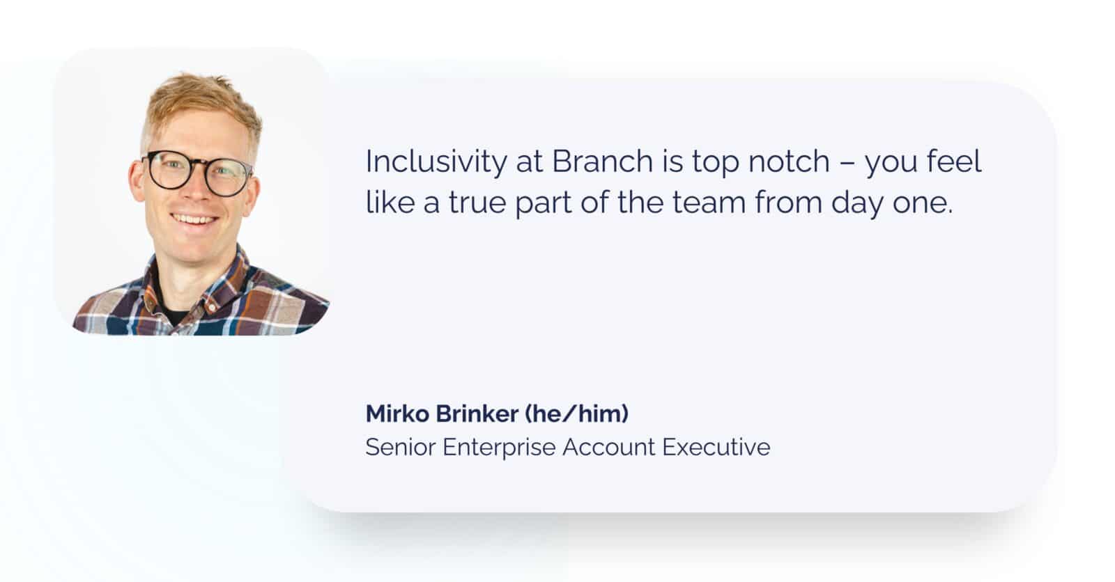 Branch Employee Highlight: Mirko Brinker - Branch